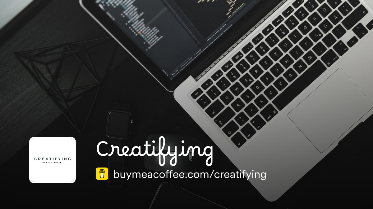 Creatifying is creating good looking websites - Buymeacoffee
