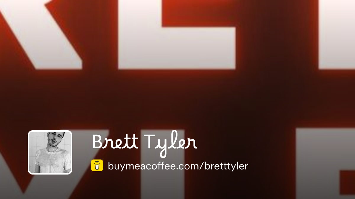 Brett Tyler - Buymeacoffee