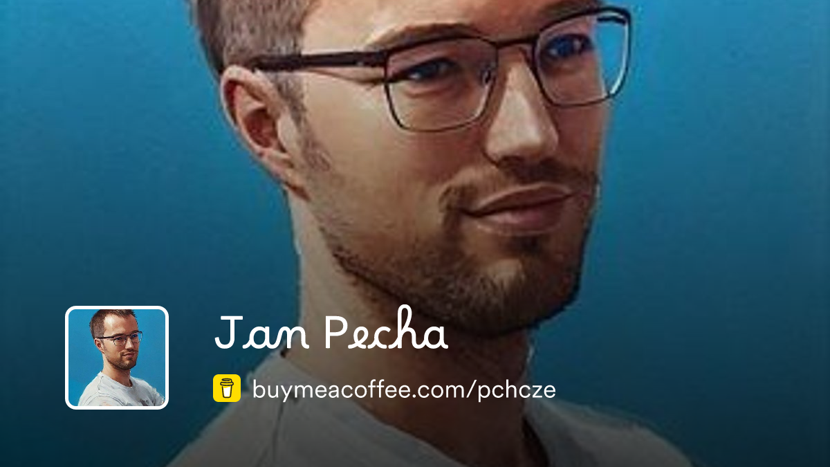 Jan Pecha is software developer - Buymeacoffee