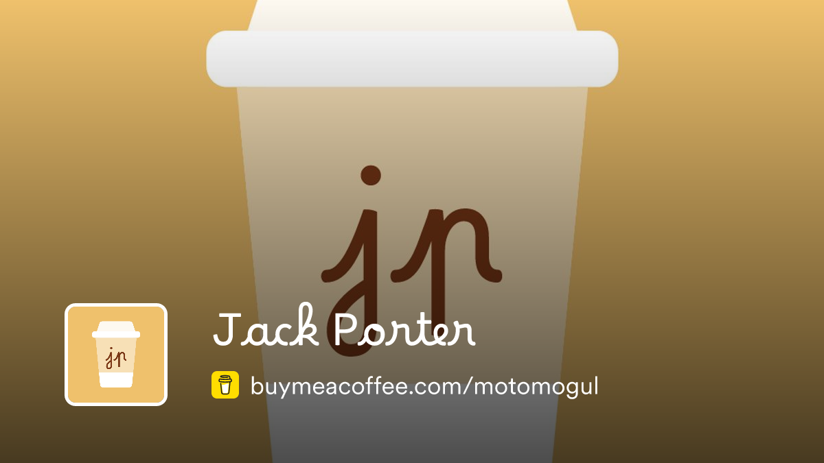 Jack Porter - Buymeacoffee