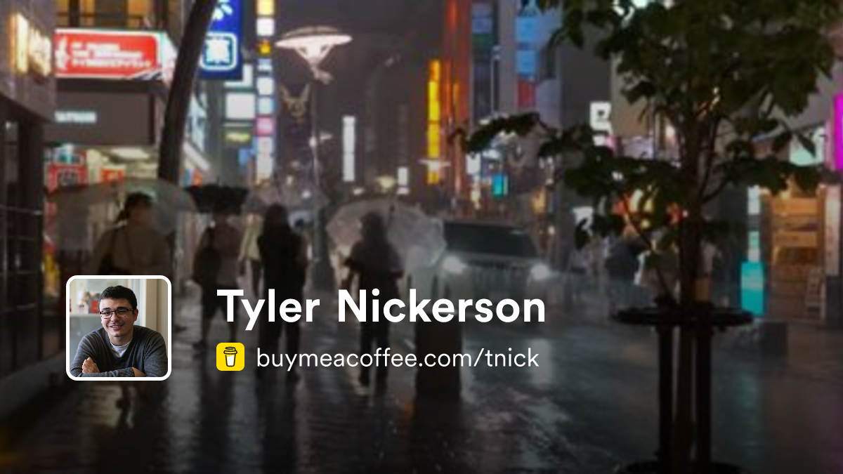 Tyler Nickerson is creating websites around the interwebs - Buymeacoffee