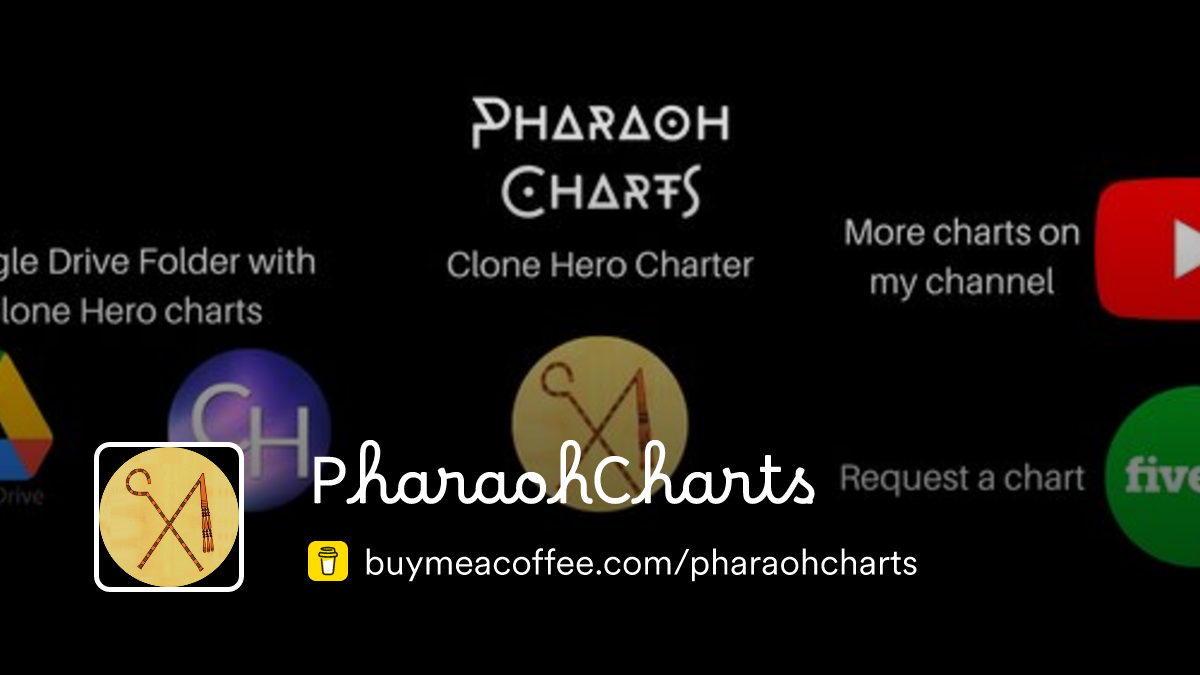 PharaohCharts is making Clone Hero charts - Buymeacoffee