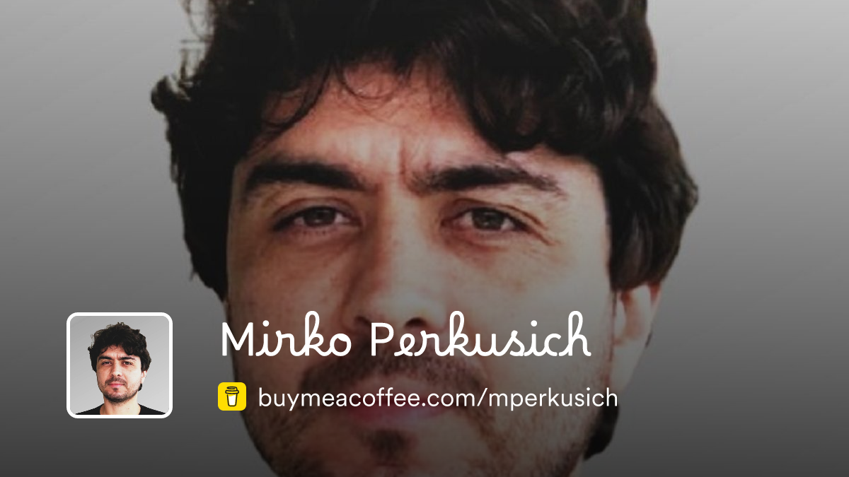 Mirko Perkusich - Buymeacoffee