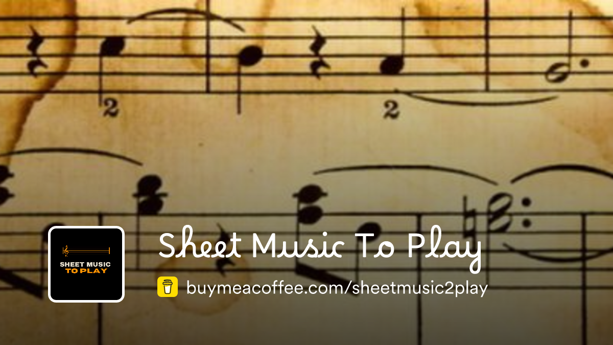 Sheet Music To Play is Sheet Music, Tutorial, Play Along, Solo, Duet ...