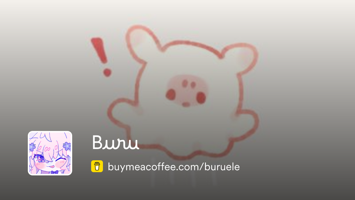 Buru is creating anime style art. - Buymeacoffee