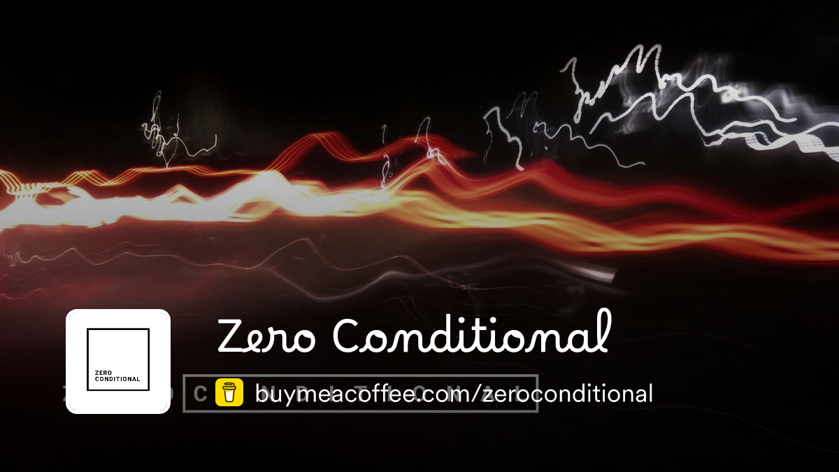 Zero Conditional - Buymeacoffee