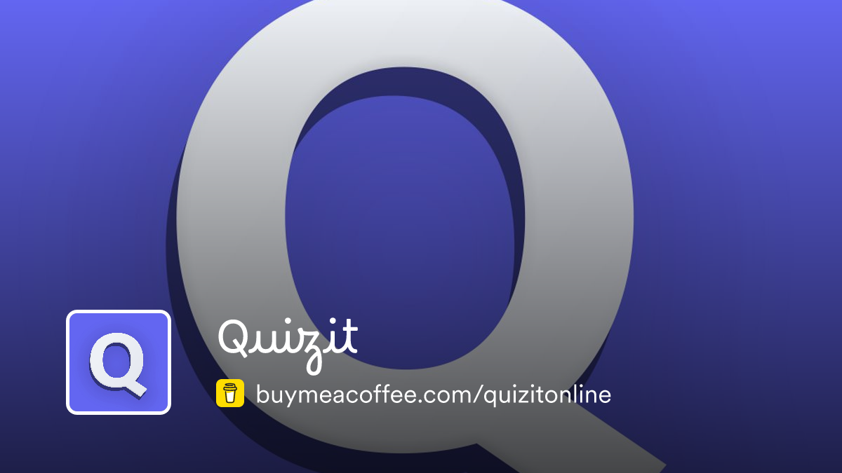 Quizit - Buymeacoffee