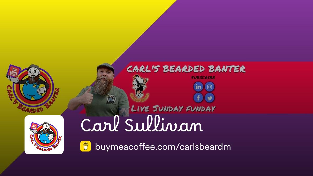 Carl Sullivan is video content & live streams - Buymeacoffee