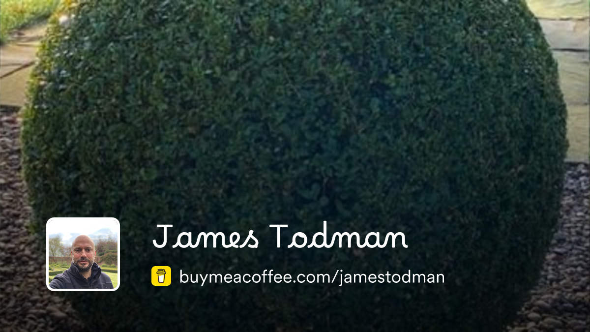 James Todman is a topiary specialist - Buymeacoffee