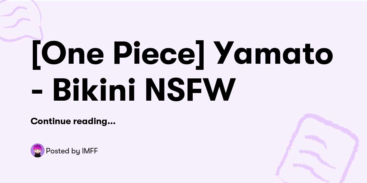 One Piece Yamato Bikini Nsfw — Imff Buymeacoffee