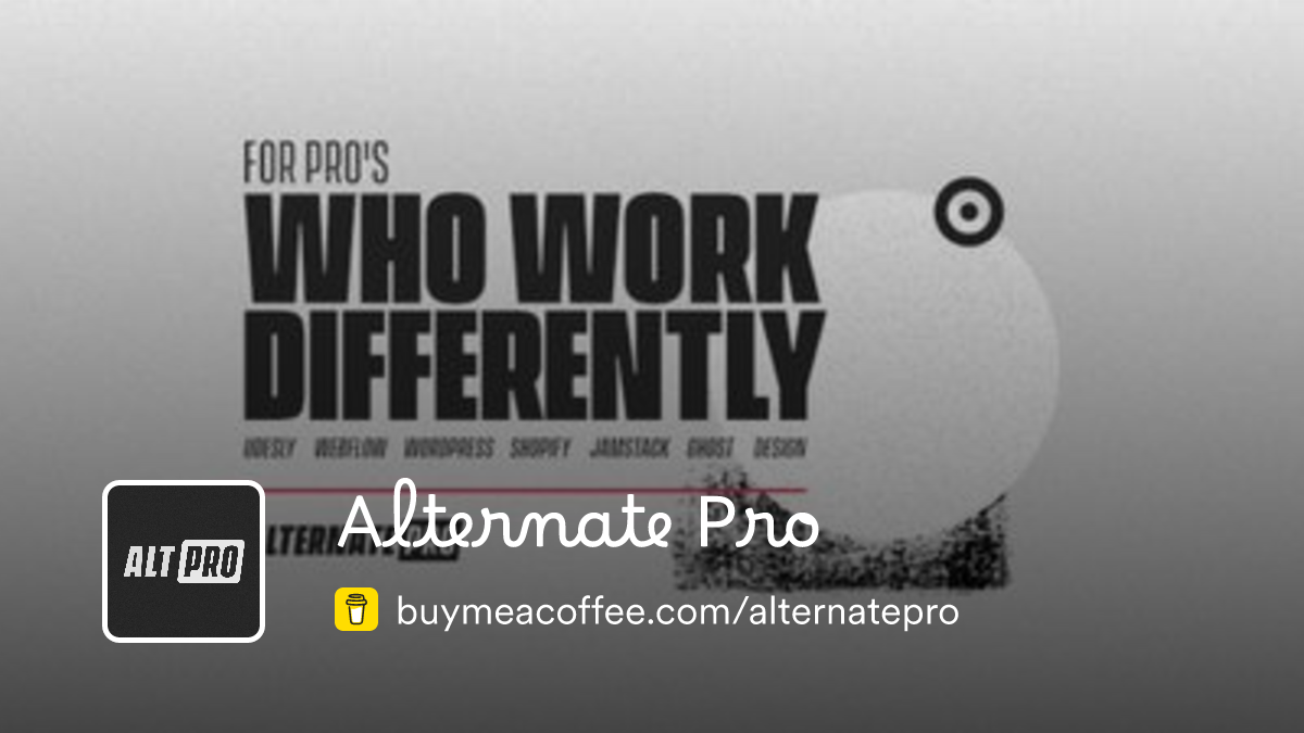 Alternate Pro - Buymeacoffee