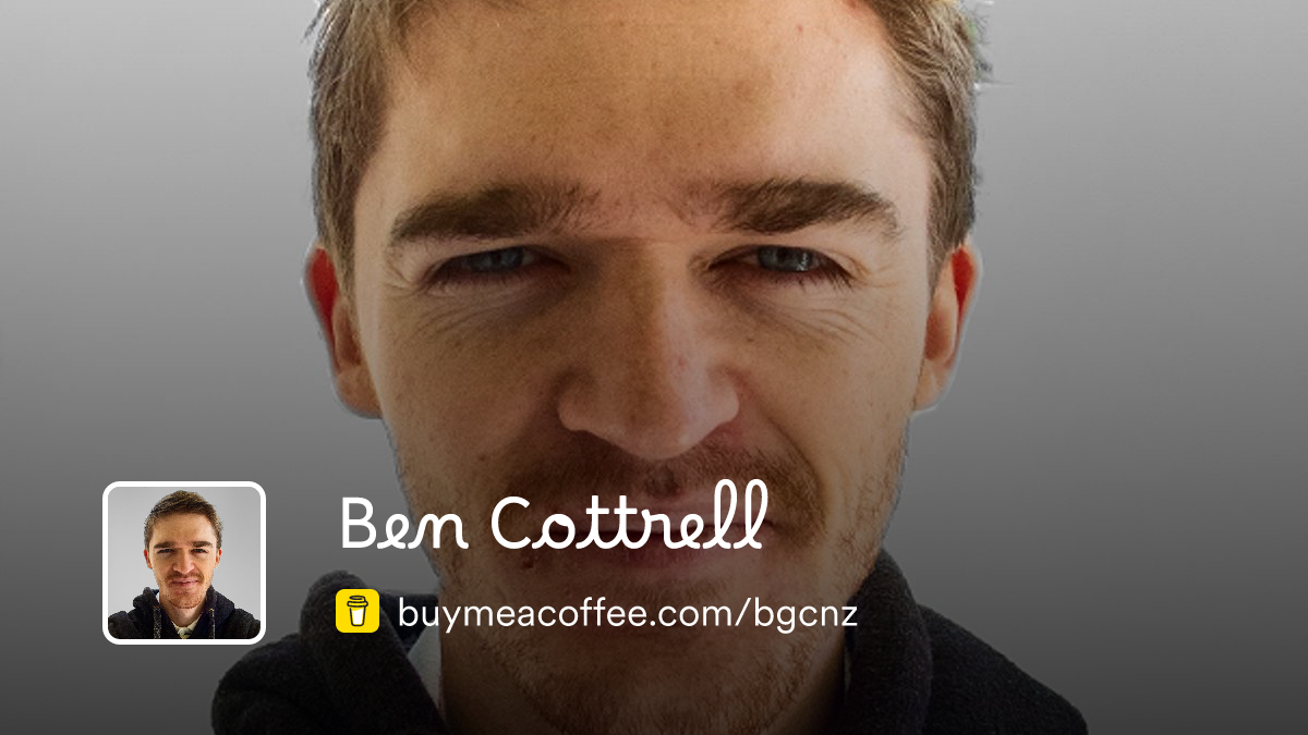 Ben Cottrell is making software and other content - Buymeacoffee