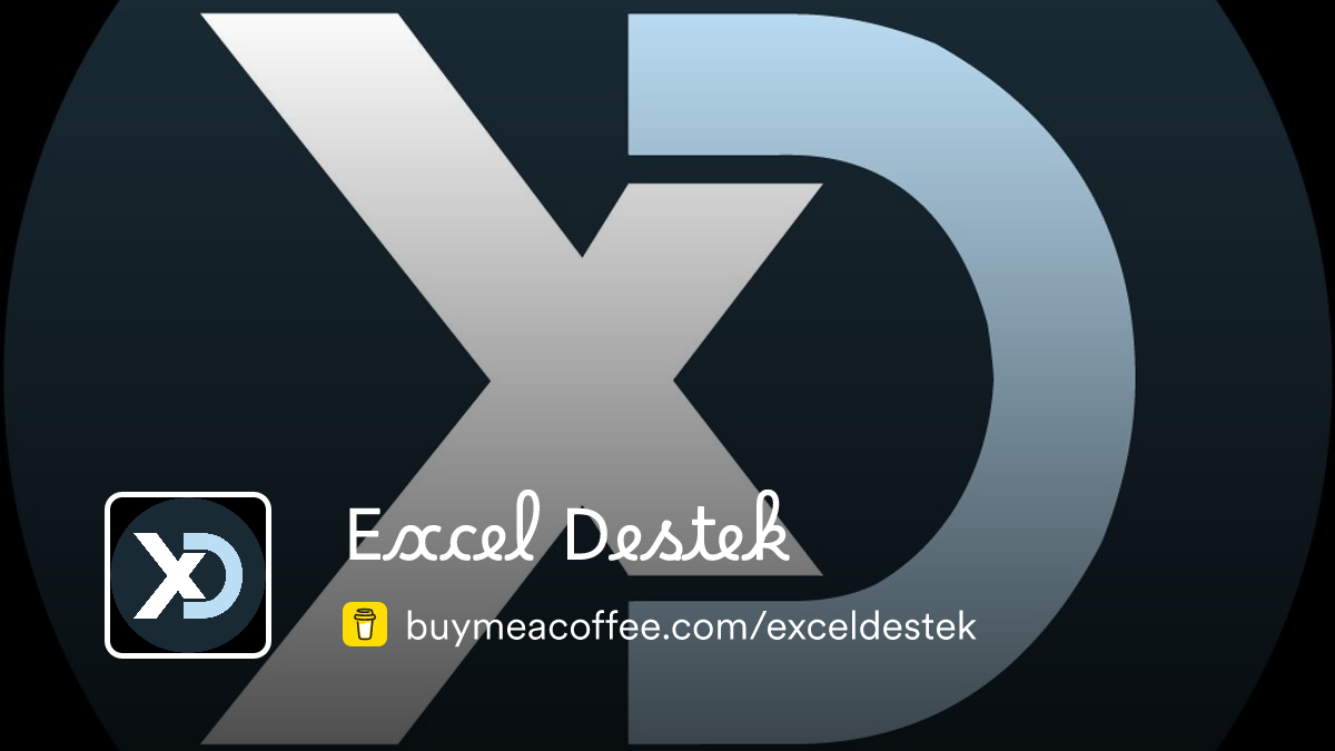 Excel Destek - Buymeacoffee
