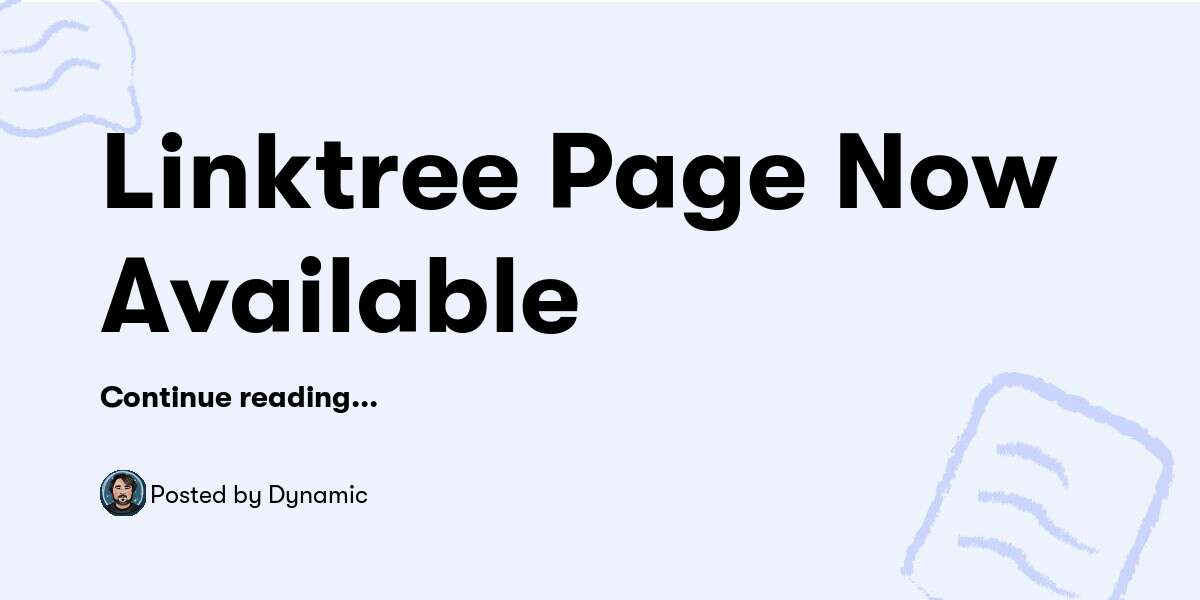 Linktree Page Now Available — Dynamic - Buymeacoffee