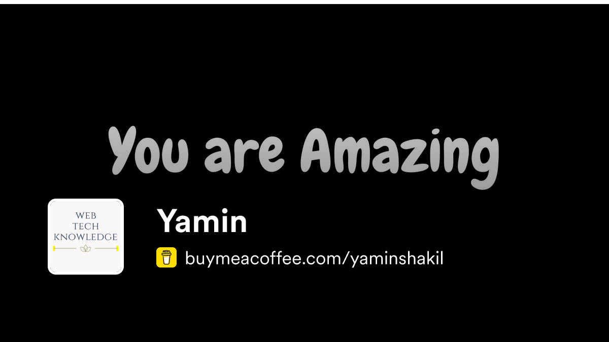 Yamin - Buymeacoffee