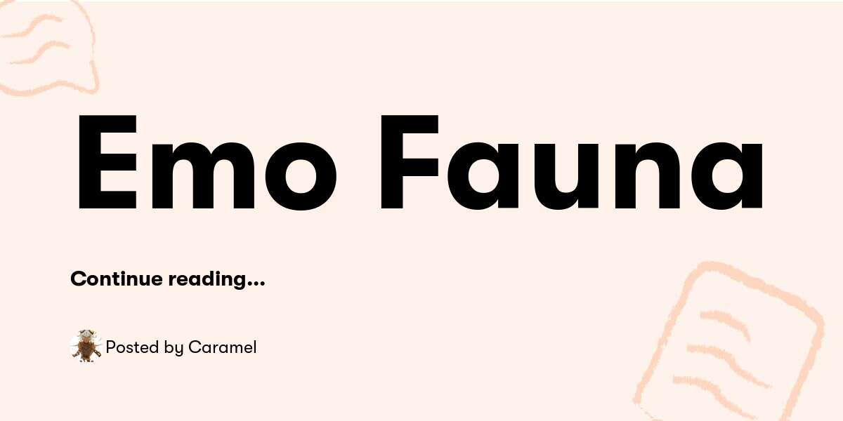 Emo Fauna — Caramel - Buymeacoffee