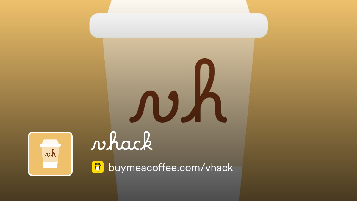 vhack - Buymeacoffee