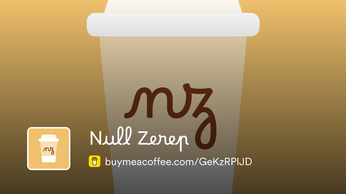 Null Zerep - Buymeacoffee