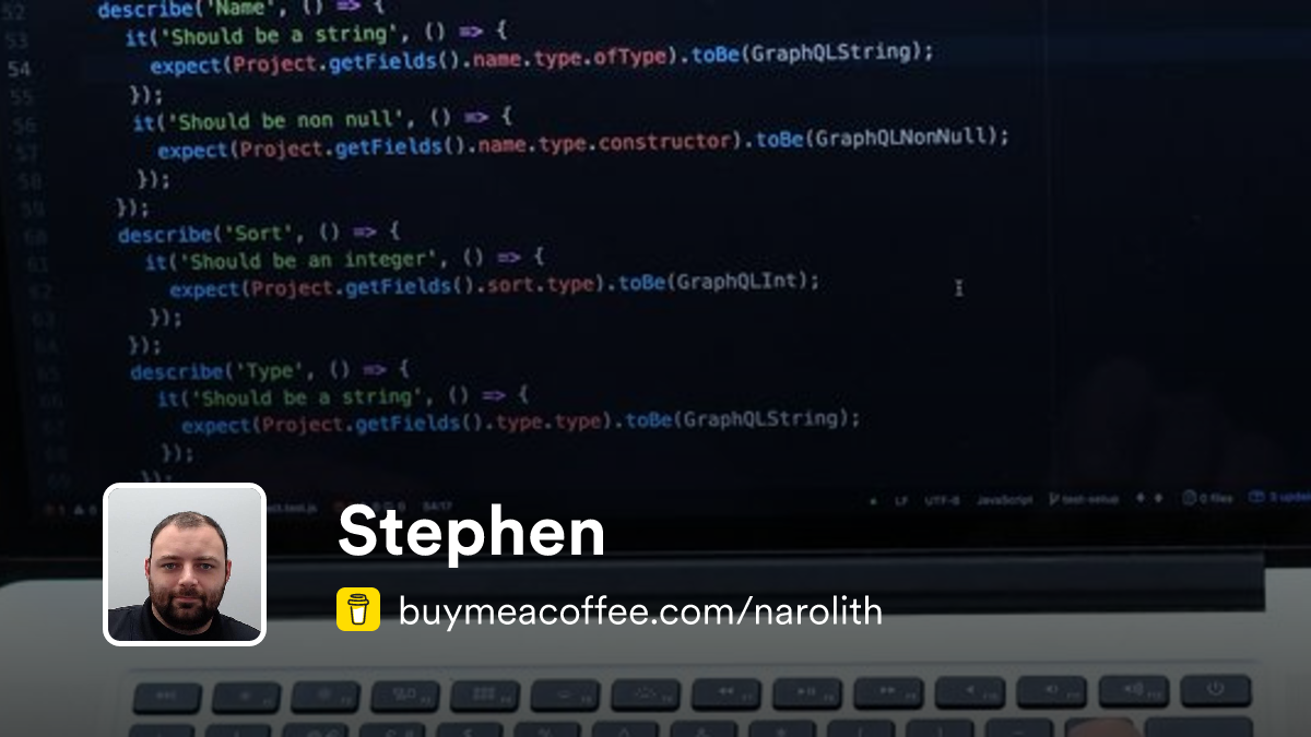 Stephen is Creating programs/scripts/mods - Buymeacoffee