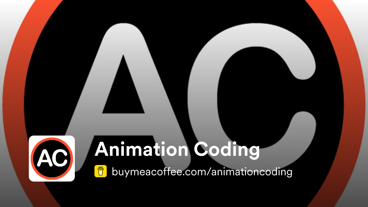 Animation Coding - Buymeacoffee