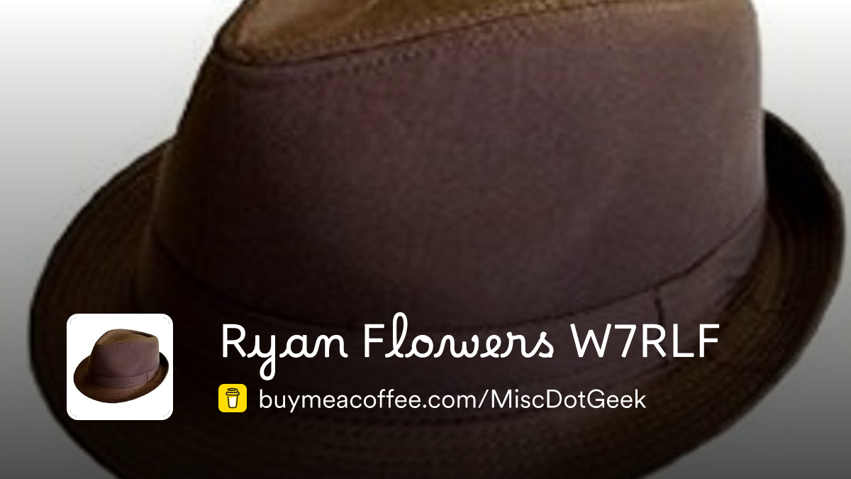 Ryan Flowers W7RLF - Buymeacoffee