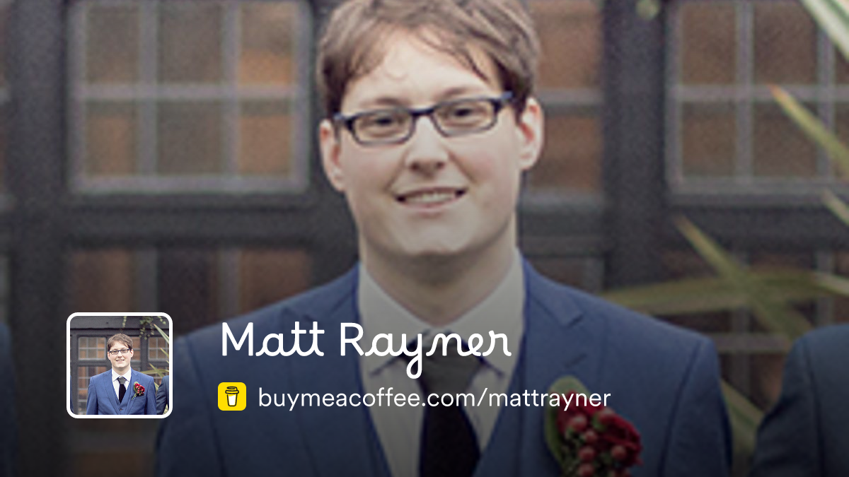 Matt Rayner - Buymeacoffee