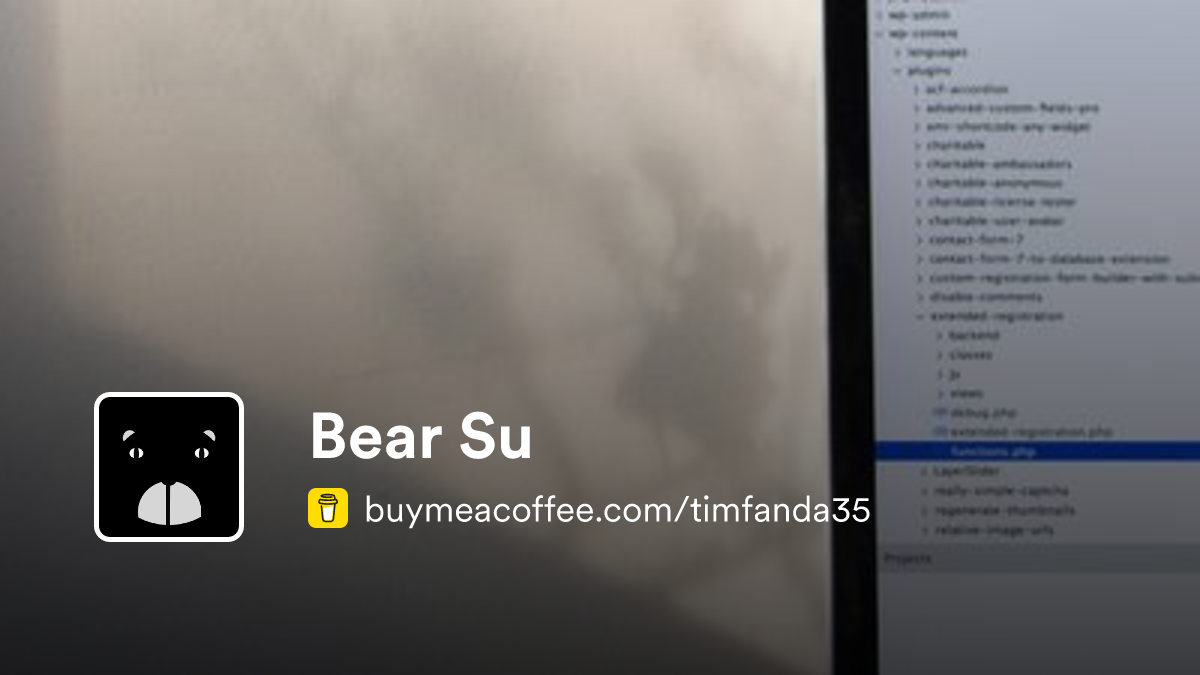 Bear Su - Buymeacoffee