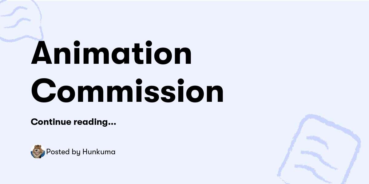 Animation Commission — Hunkuma - Buymeacoffee