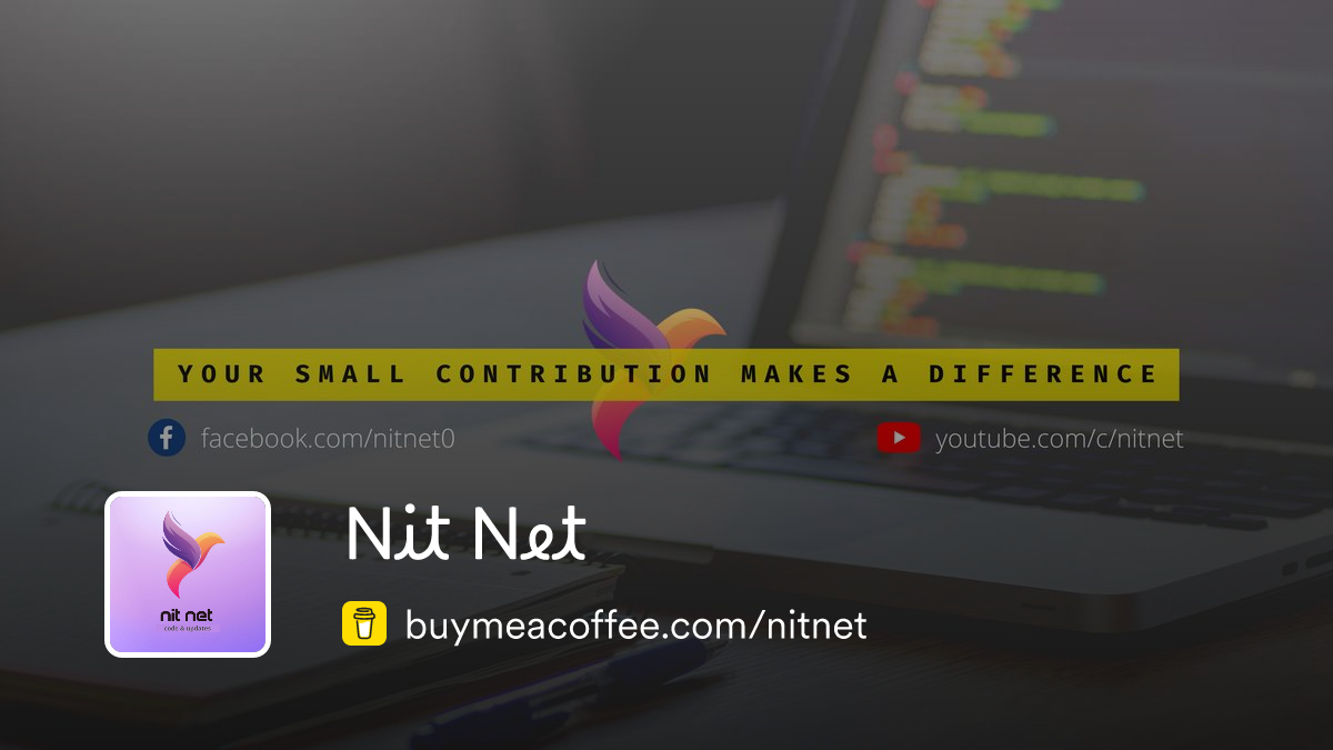 Nit Net is helping you learn coding, web development & keep updated about tech. - Buymeacoffee