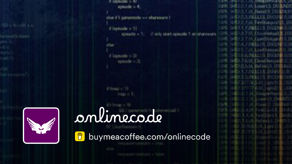 onlinecode is contribution of coding - Buymeacoffee