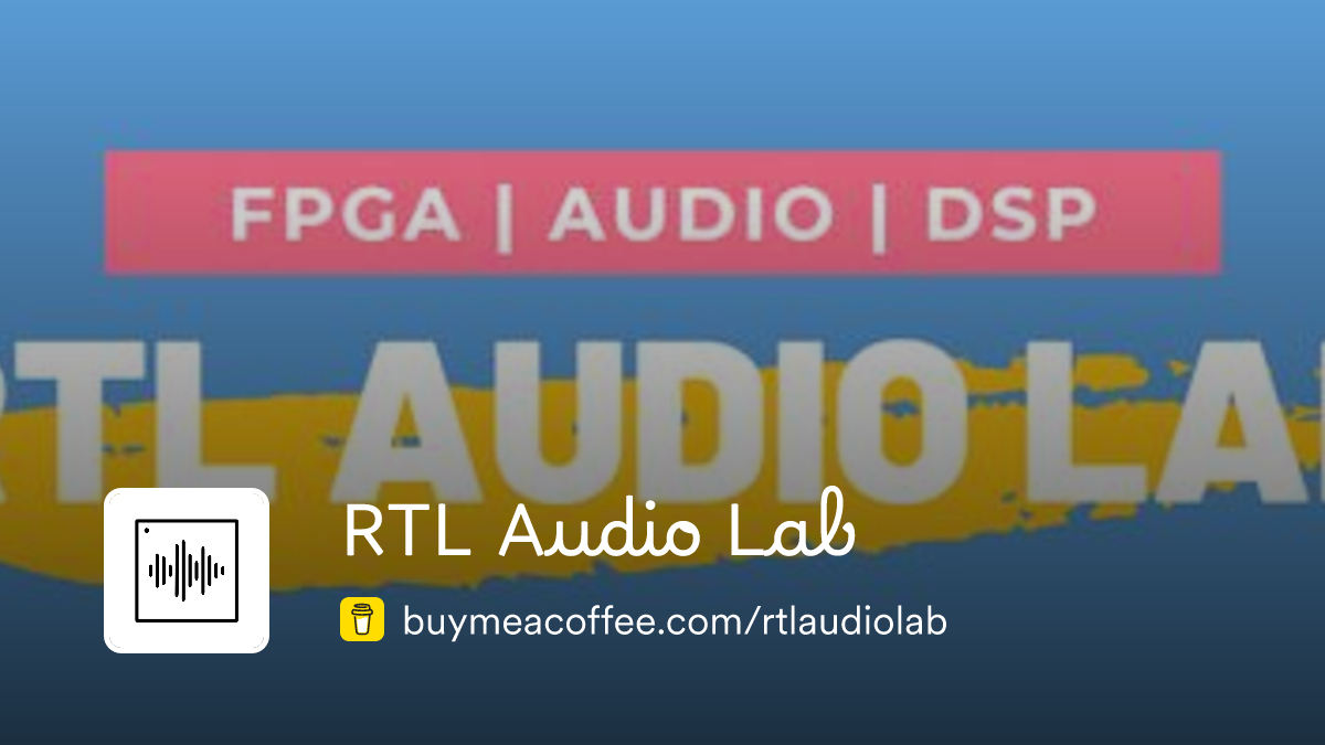 RTL Audio Lab - Buymeacoffee