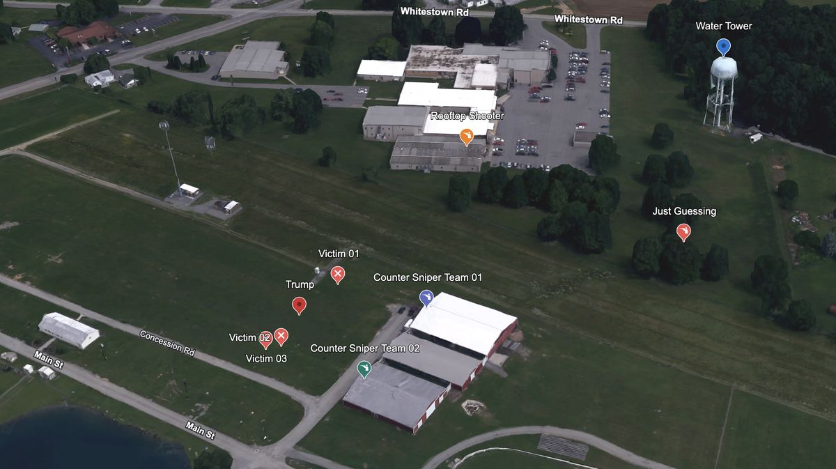 Trump Assassination Interactive Map — The Duke Report - Buymeacoffee