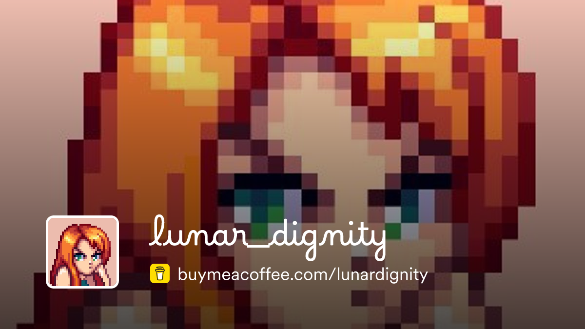 lunar_dignity is a pixel artist - Buymeacoffee