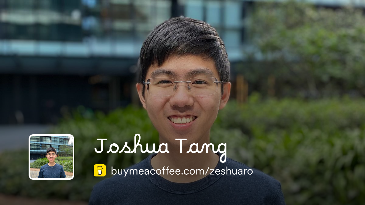 Joshua Tang - Buymeacoffee