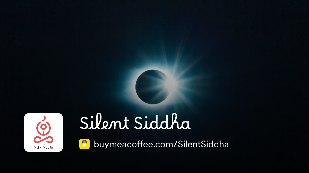 Silent Siddha - Buymeacoffee
