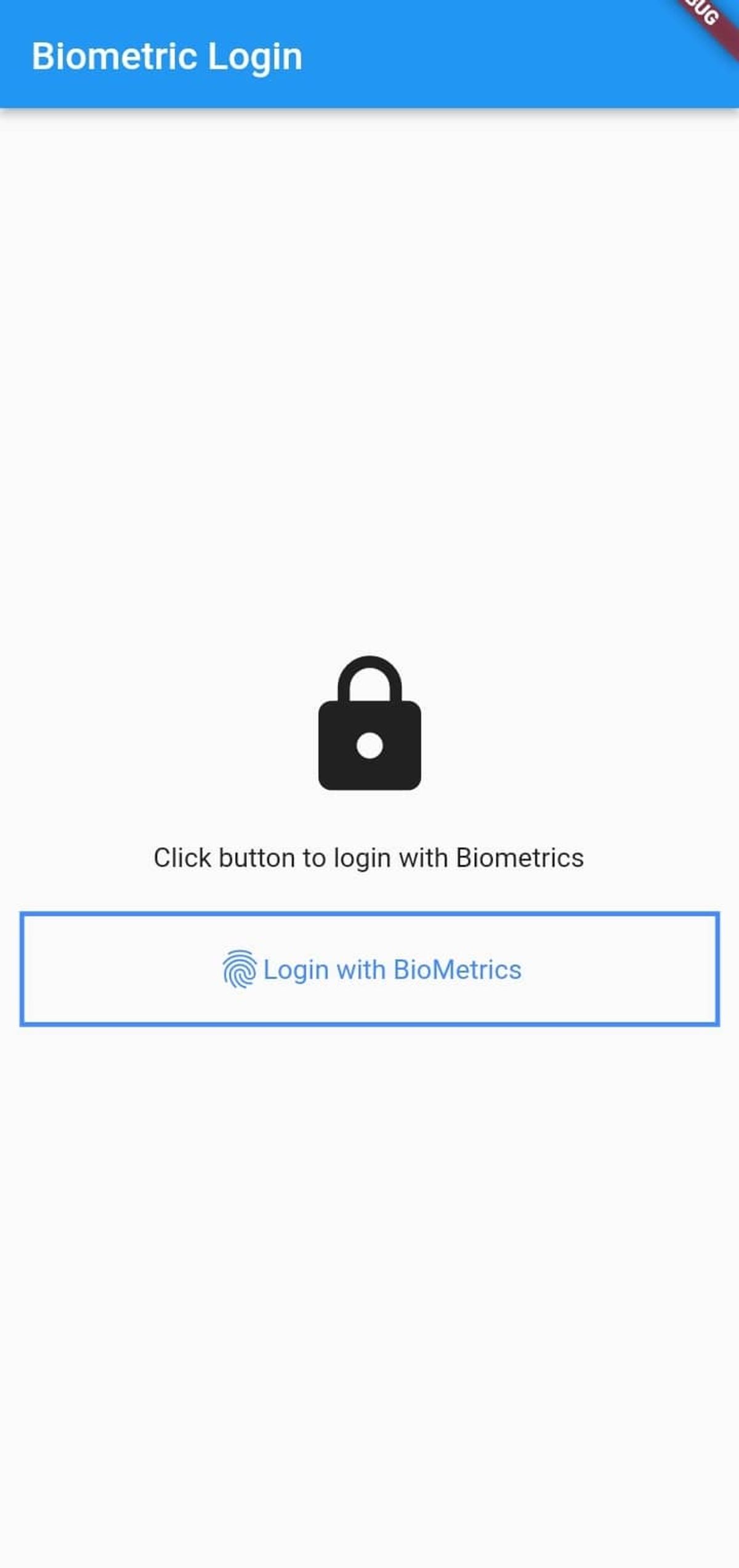 Biometric Login / FingerPrint Login in flutter — Flutter Junction ...