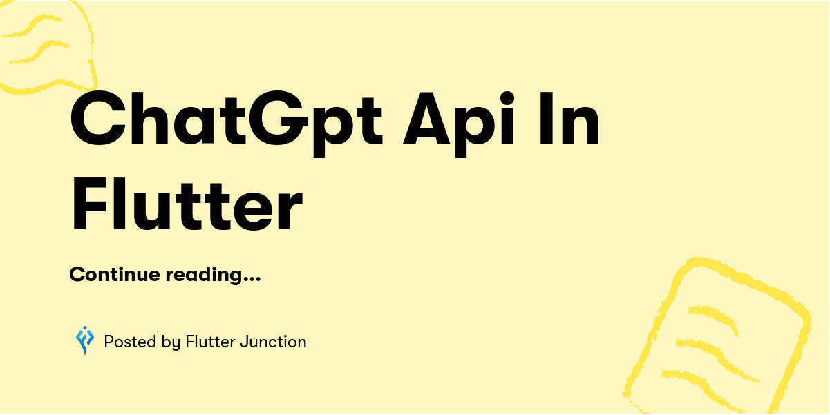 ChatGpt Api In Flutter — Flutter Junction - Buymeacoffee