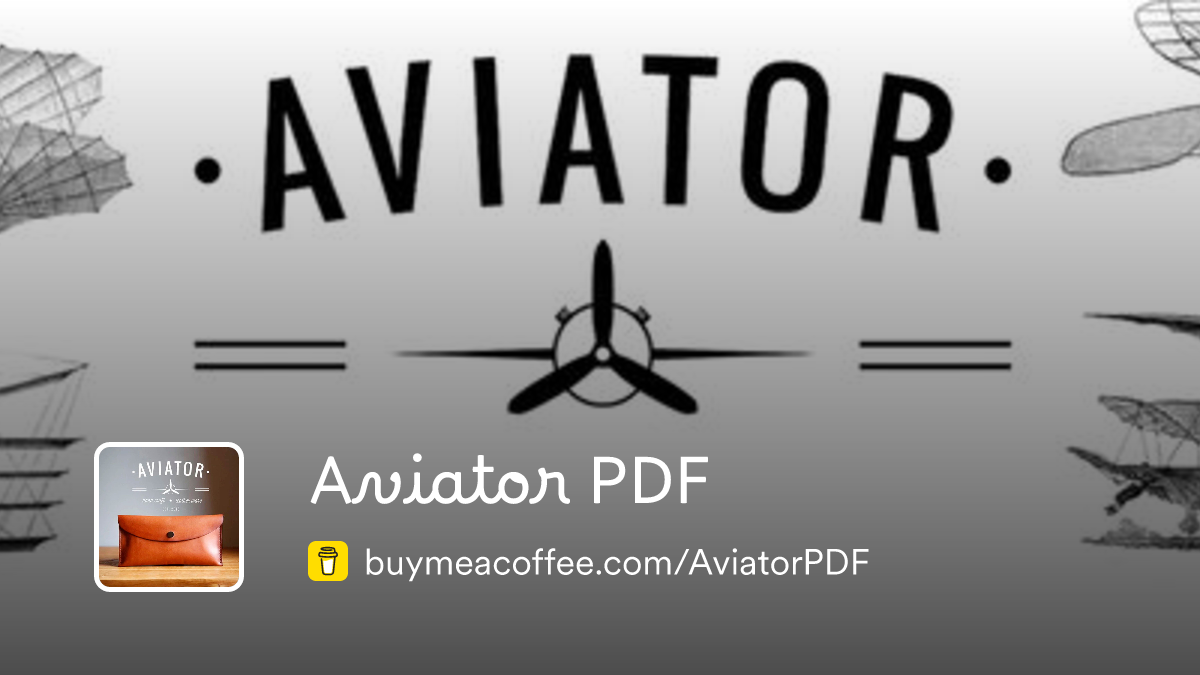 Aviator PDF is Patterns & Templates PDF - Buymeacoffee
