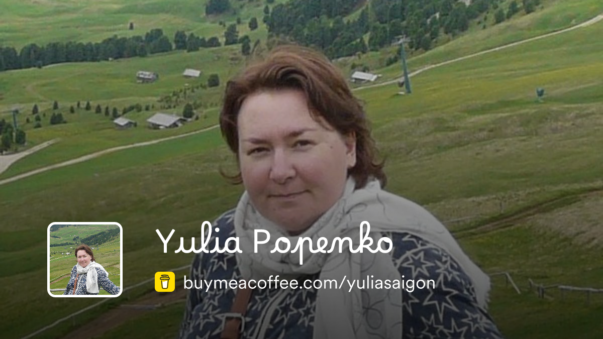 Yulia Popenko - Buymeacoffee