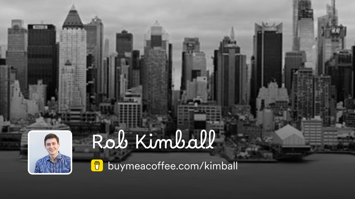 Rob Kimball - Buymeacoffee