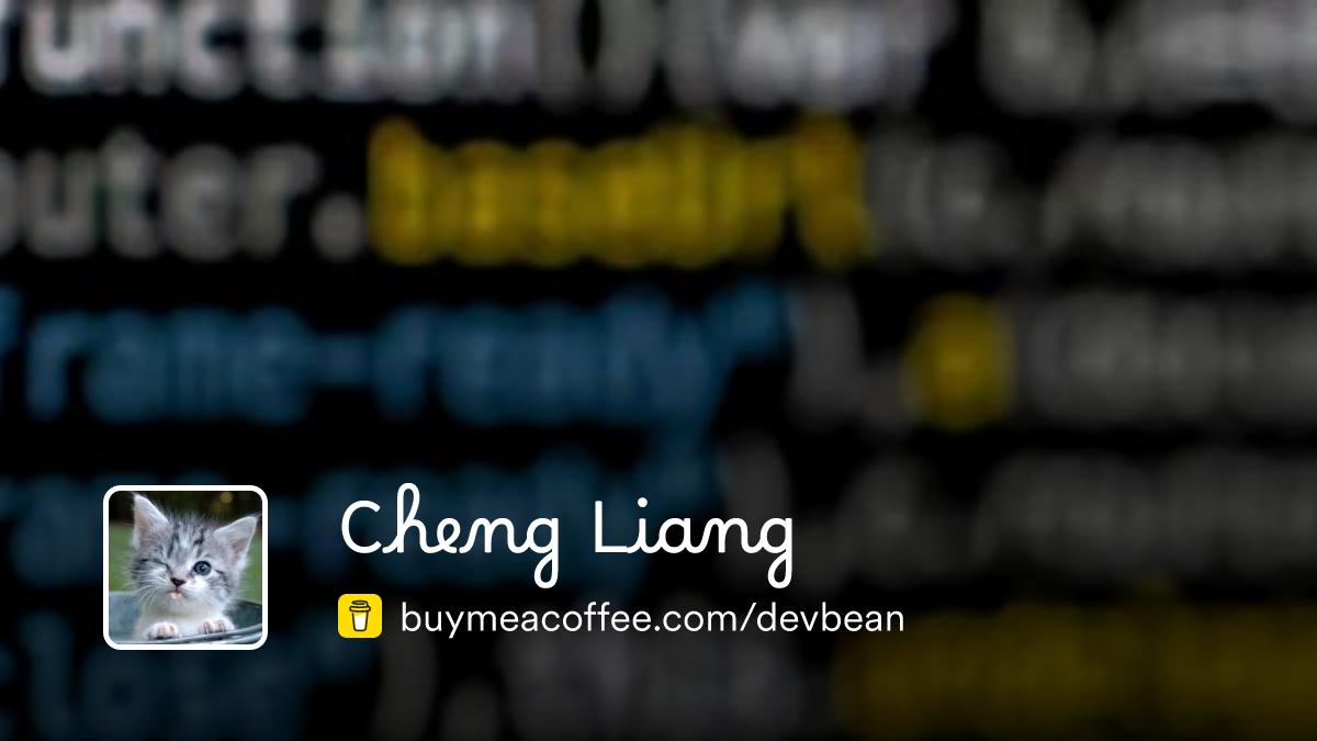 Cheng Liang - Buymeacoffee