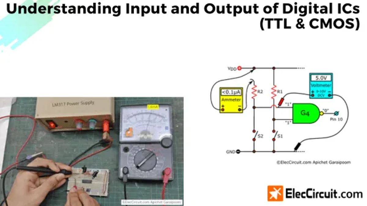 Understanding Input and Output of Digital ICs (TTL & CMOS ...