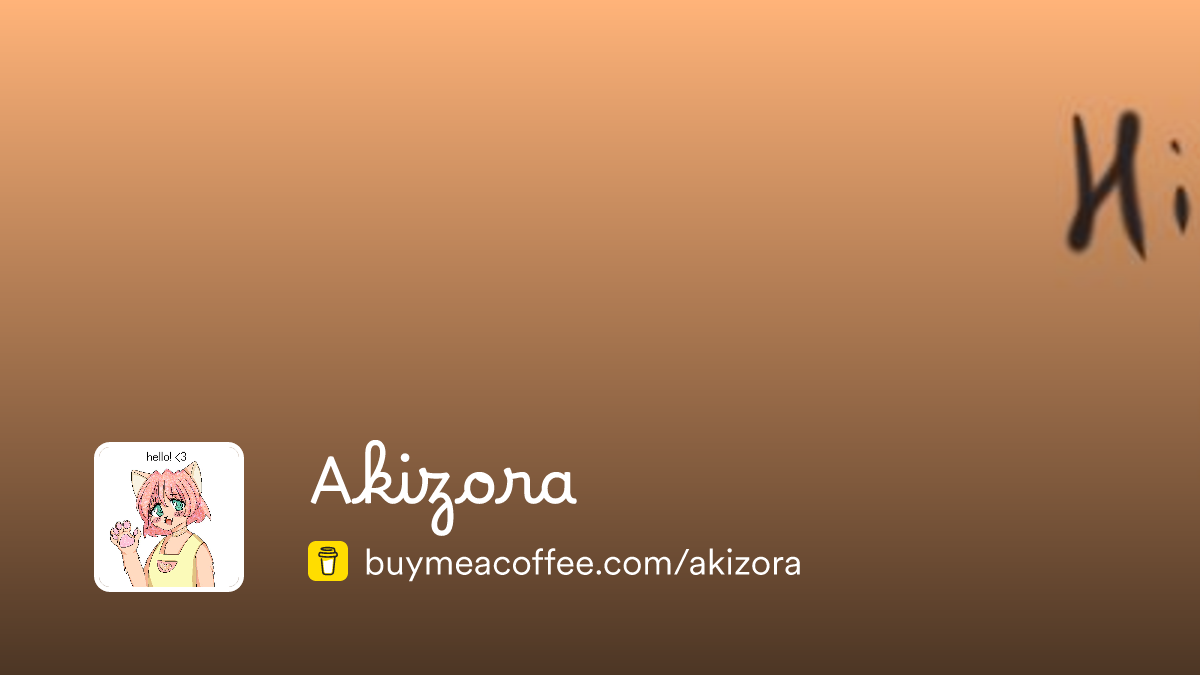 Akizora is arts and animations - Buymeacoffee