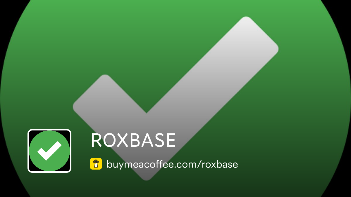 ROXBASE - Buymeacoffee