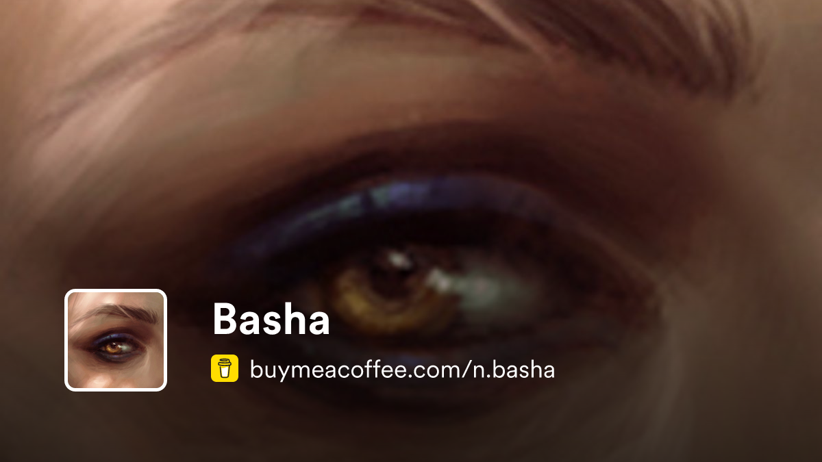 Basha is Art, digital illustration, character concept - Buymeacoffee