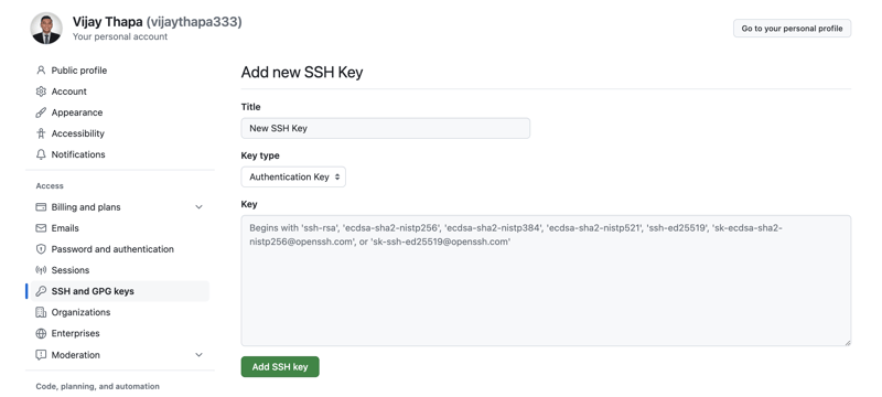 How to Connect Git and Github with SSH Keys 🔑 ? — Vijay Thapa ...