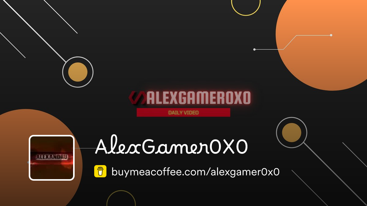 Extras | AlexGamer0X0 - Buymeacoffee