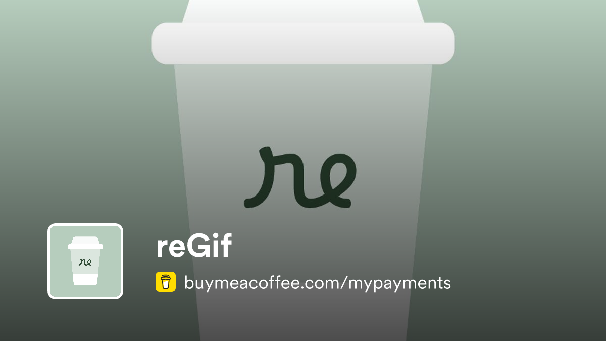 reGif - Buymeacoffee