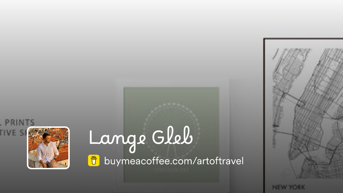 Lange Gleb is creating logos, banners, prints and icons - Buymeacoffee