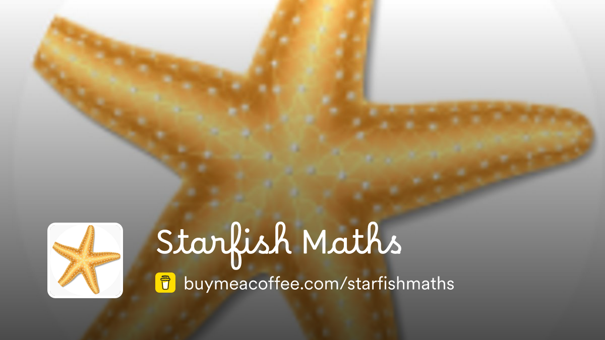 Starfish Maths - Buymeacoffee